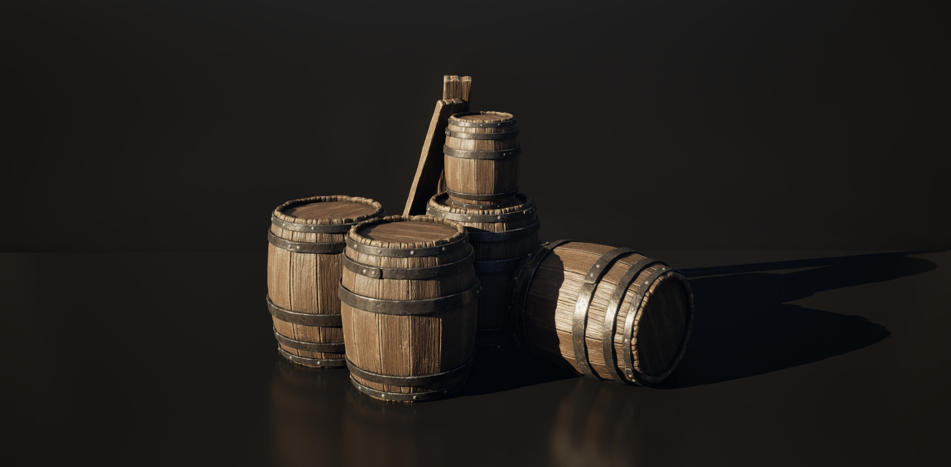 ArtStation - Wood Barrel Prop