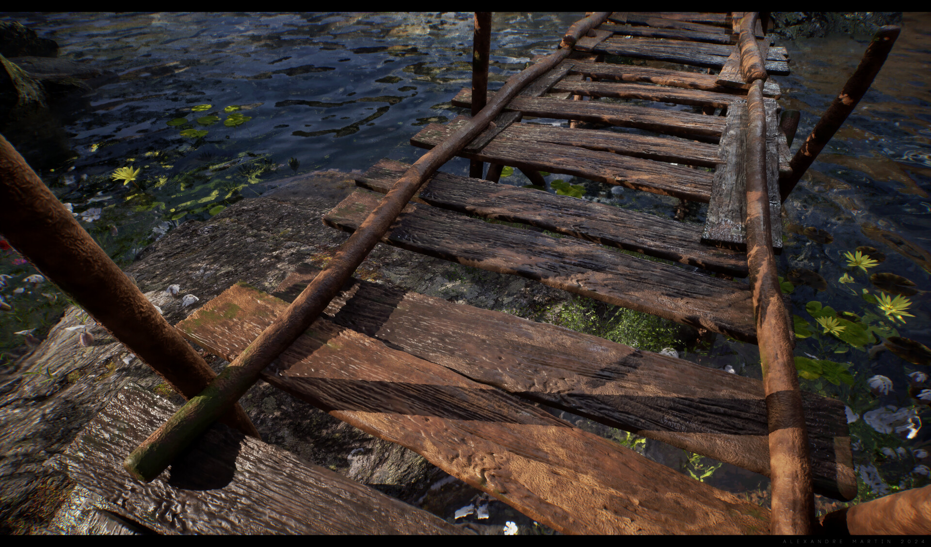 ArtStation - The Old Bridge Over the River / Unreal Engine 5
