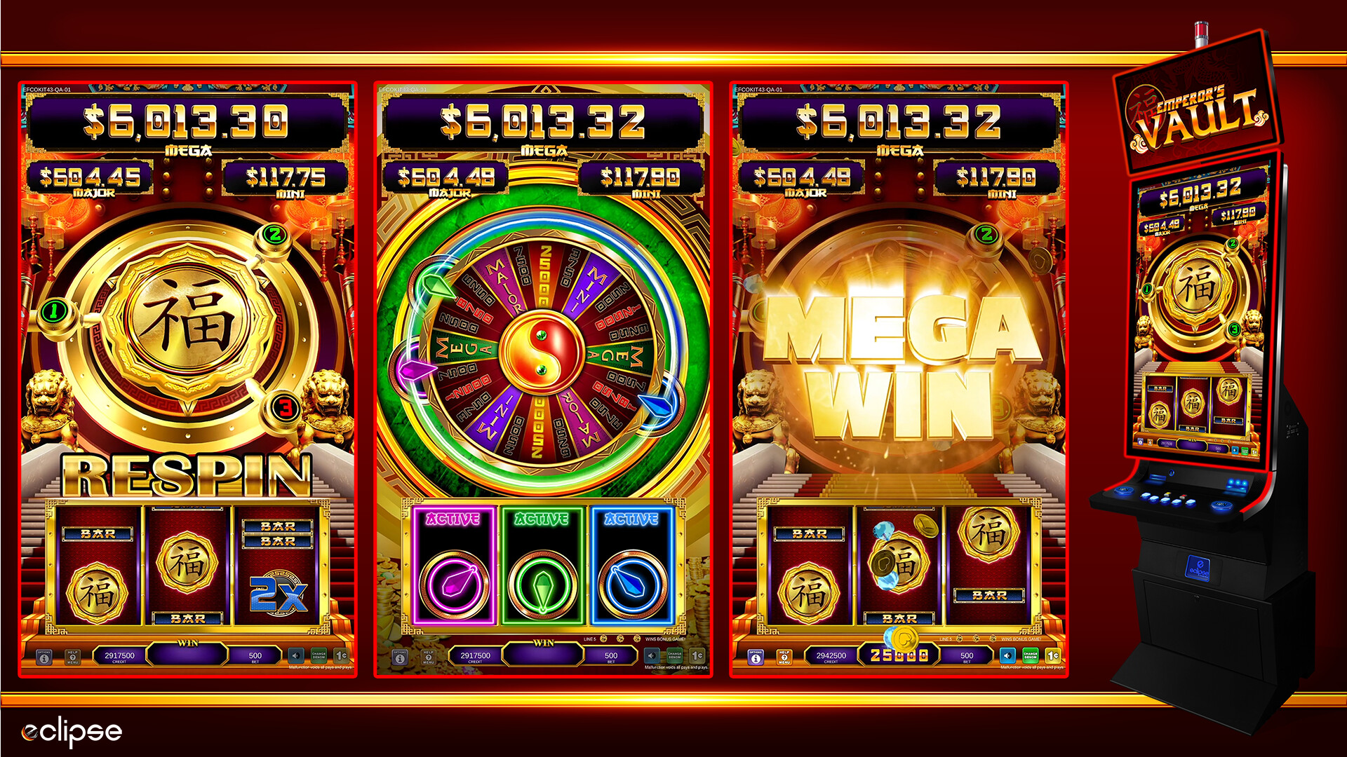 Hannah Epling - Emperor's Vault | Slot Art | Eclipse Gaming Systems