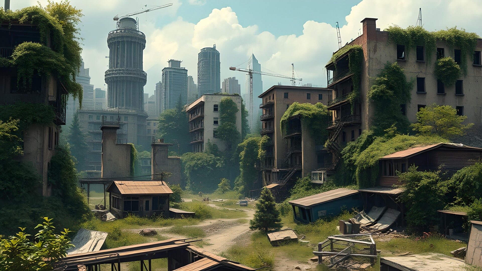 ArtStation - Post-Apocalyptic Cityscape