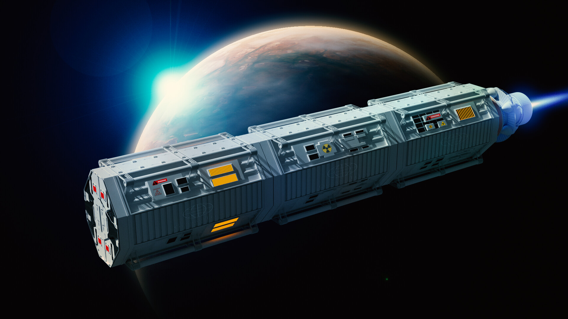 ArtStation - Mining Ship.