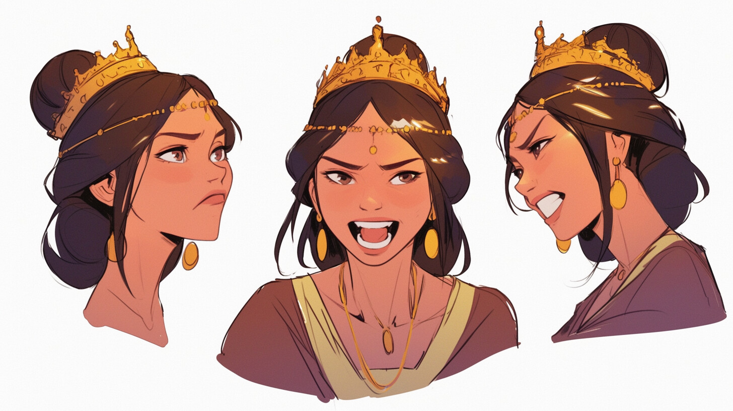 Concept Art - +300 Royal Queen Sketch Reference(4k)