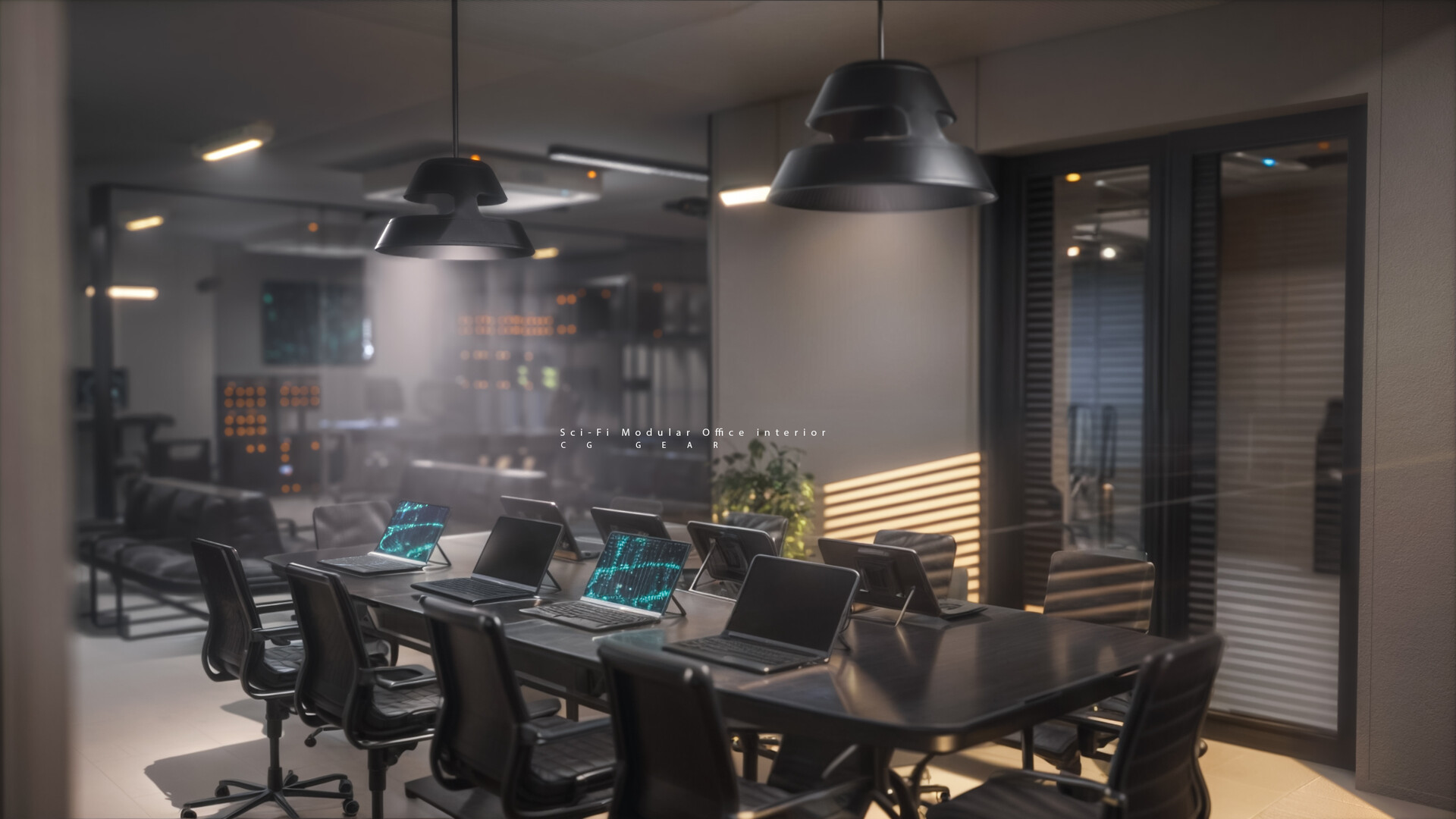 ArtStation - Modular Sci-fi Office interior