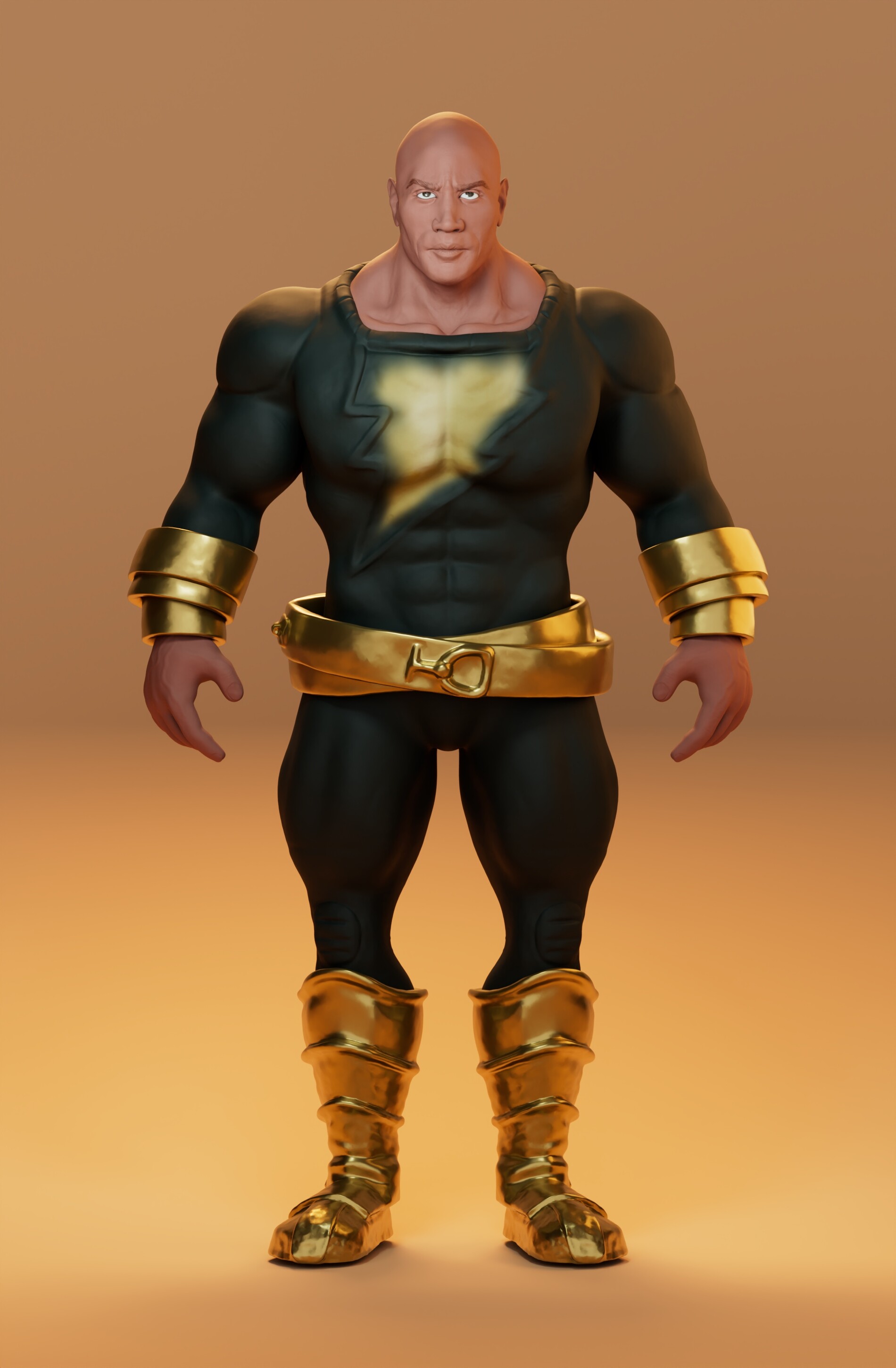 Robson Fernando - Black Adan sculpt and animation