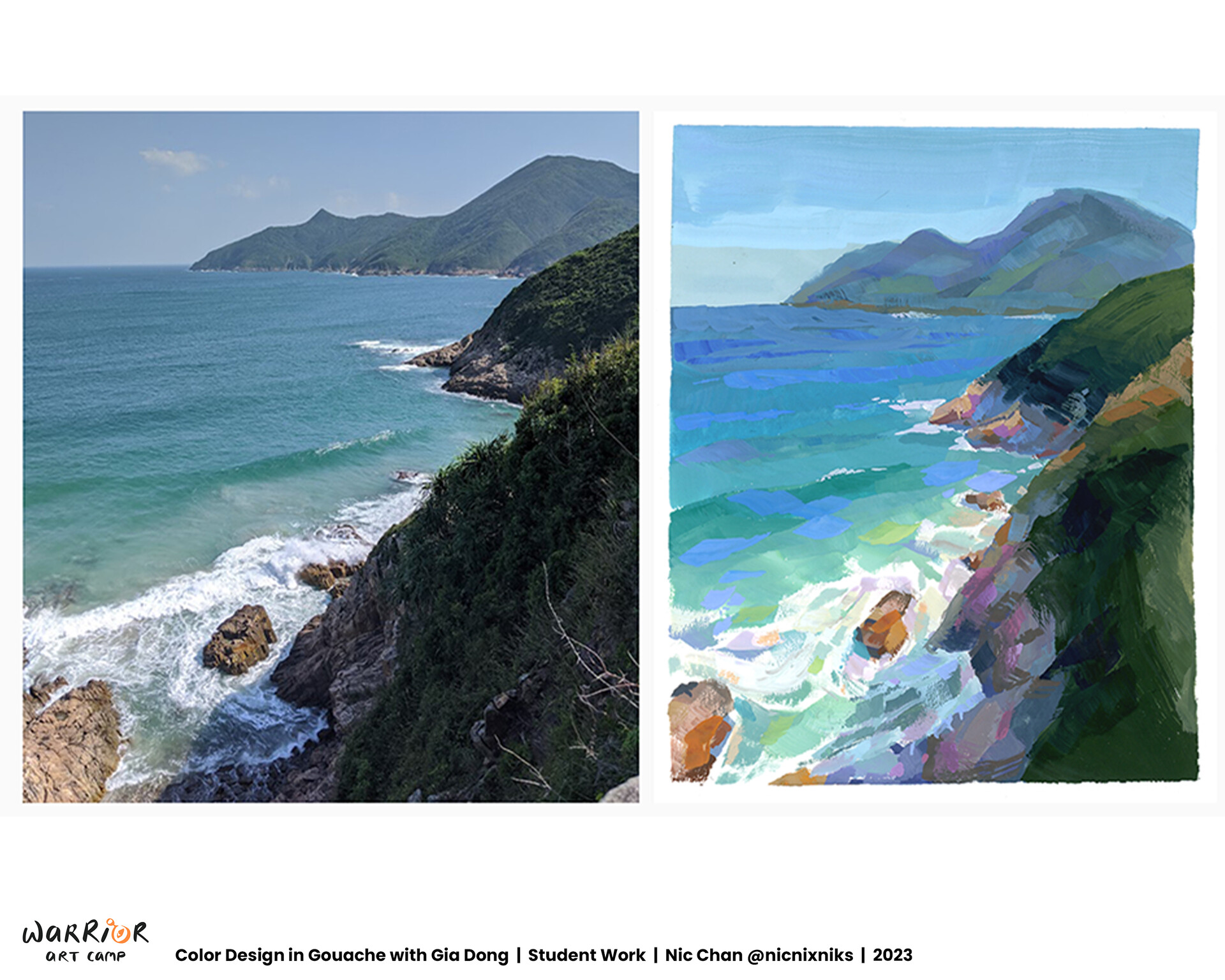 Warrior Art Camp - Color Design in Gouache with Gia Dong