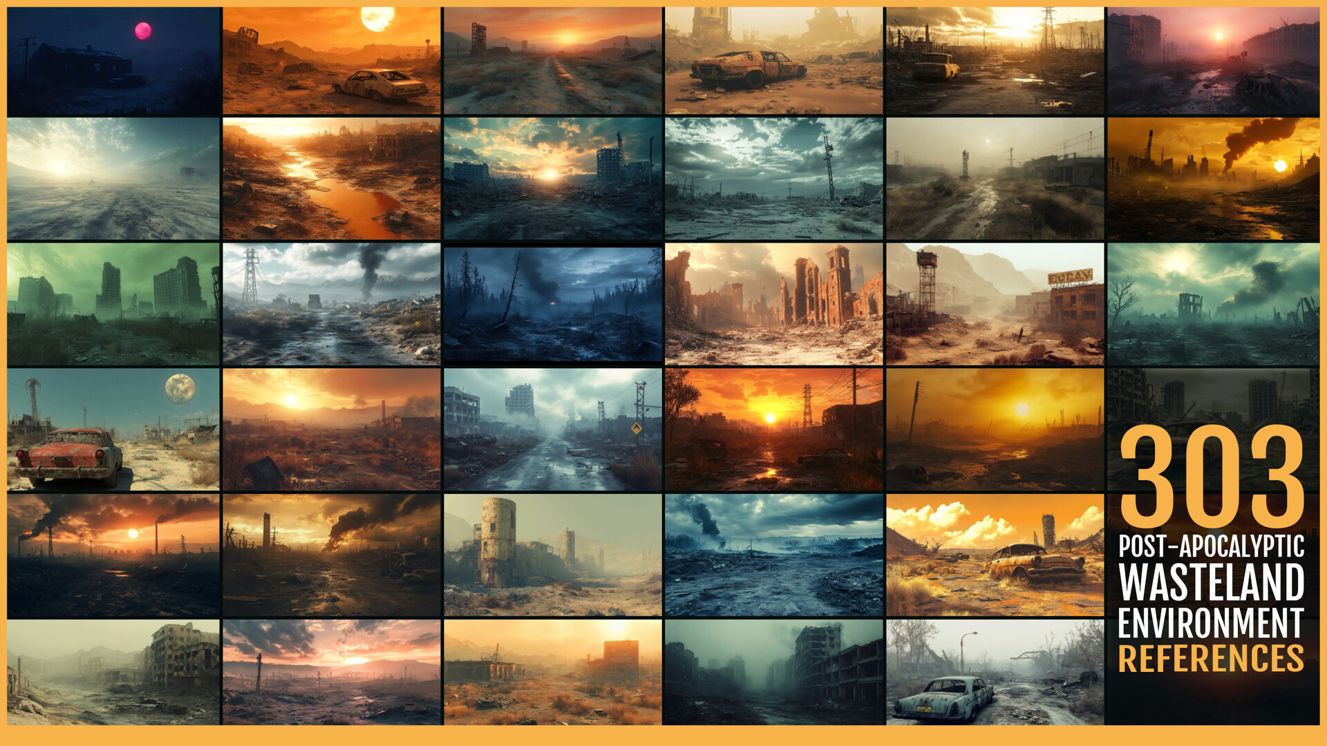 Artificial Dimension - 303 Post-Apocalyptic Wasteland environment