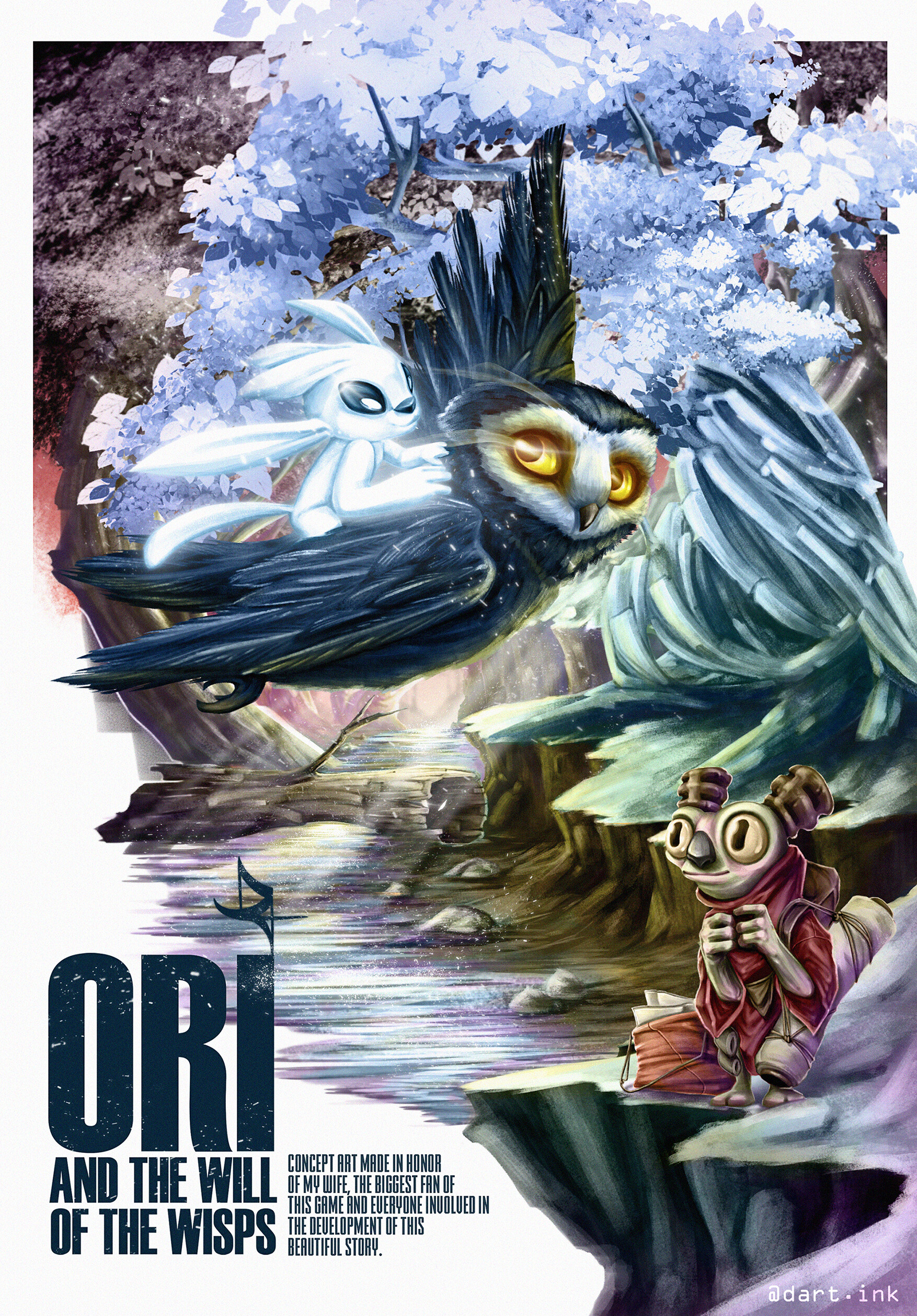 ArtStation - Fanart Ori and the will of the wisps.