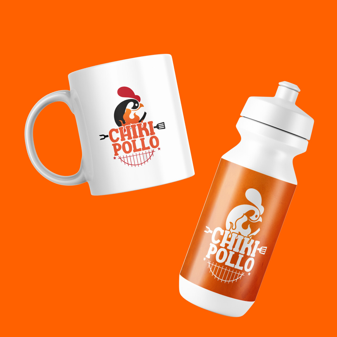 ArtStation - Chiki Pollo logo pollo rostizado