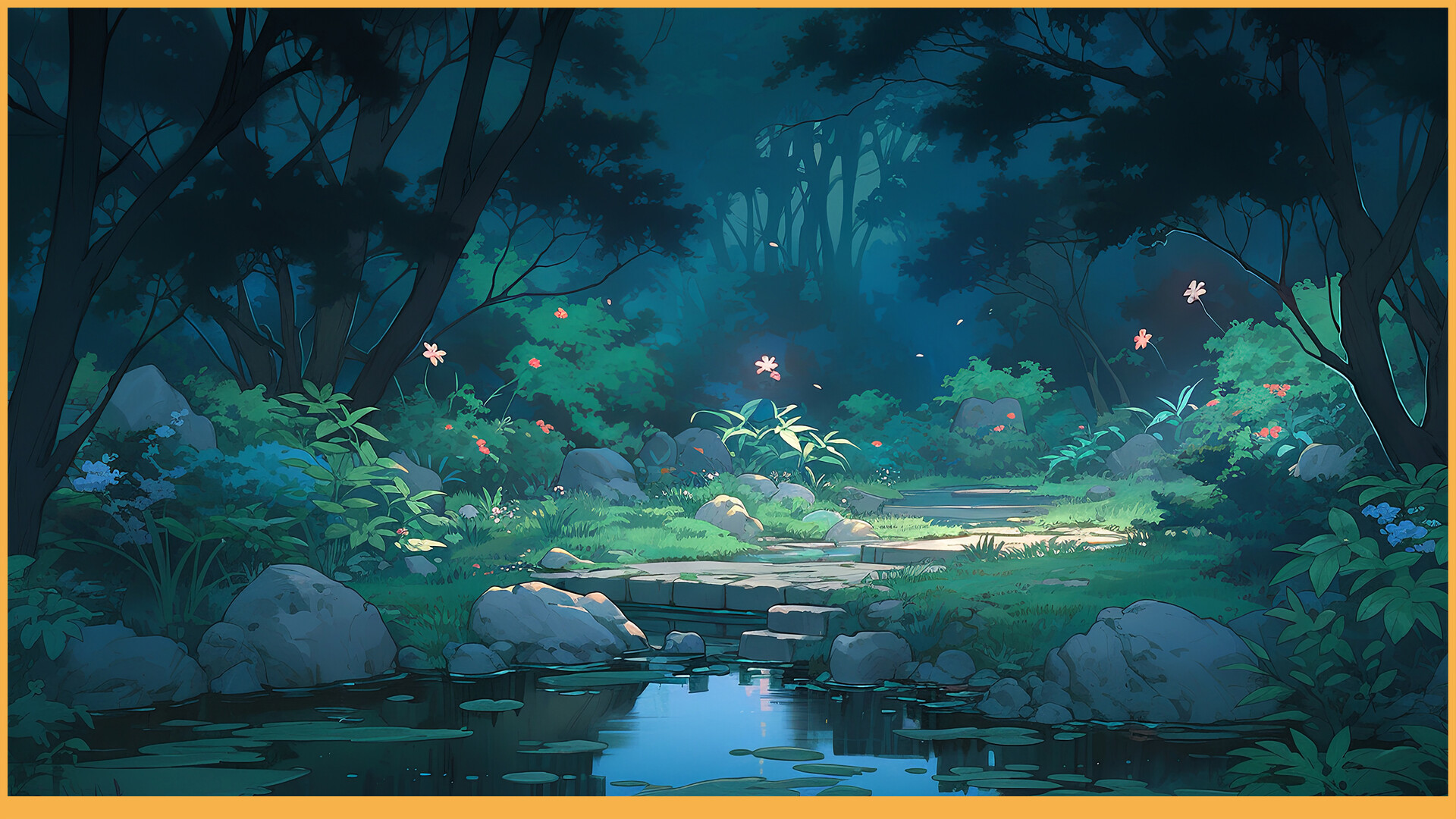 Artificial Dimension - 303 Anime Private Garden with Pond