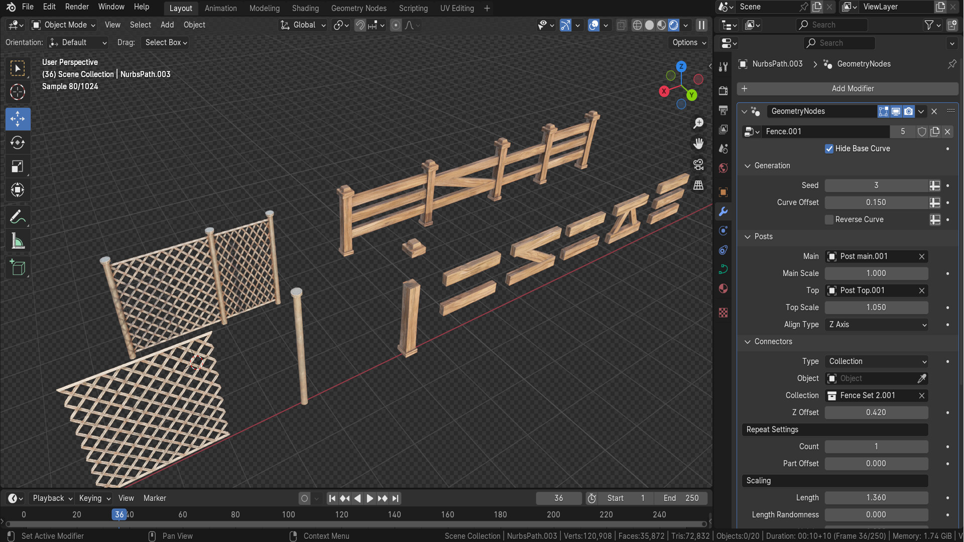 3D Tudor - Editing Blender Geometry Nodes: Construction & Pathways Kit