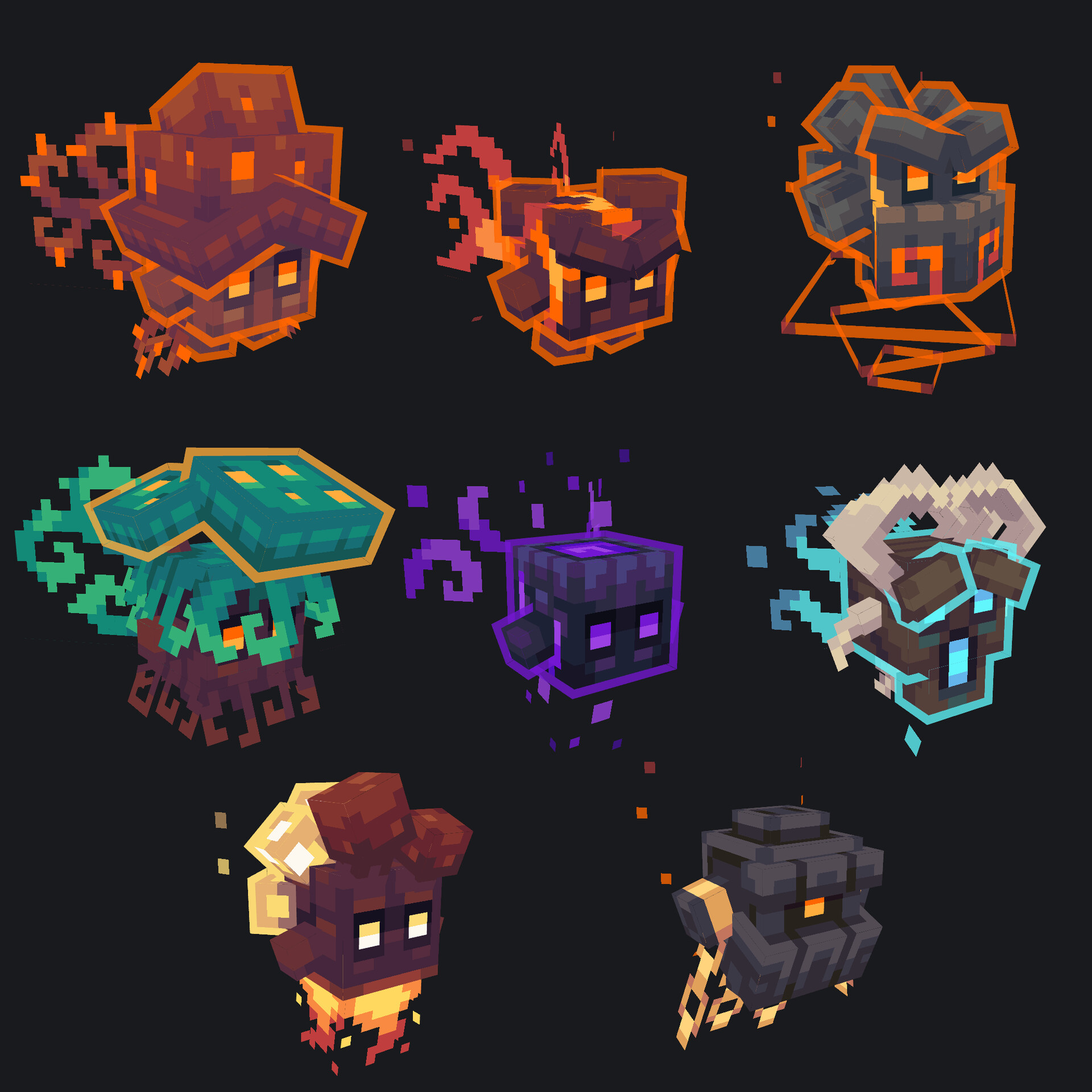 ArtStation - Minecraft Nether Cubees