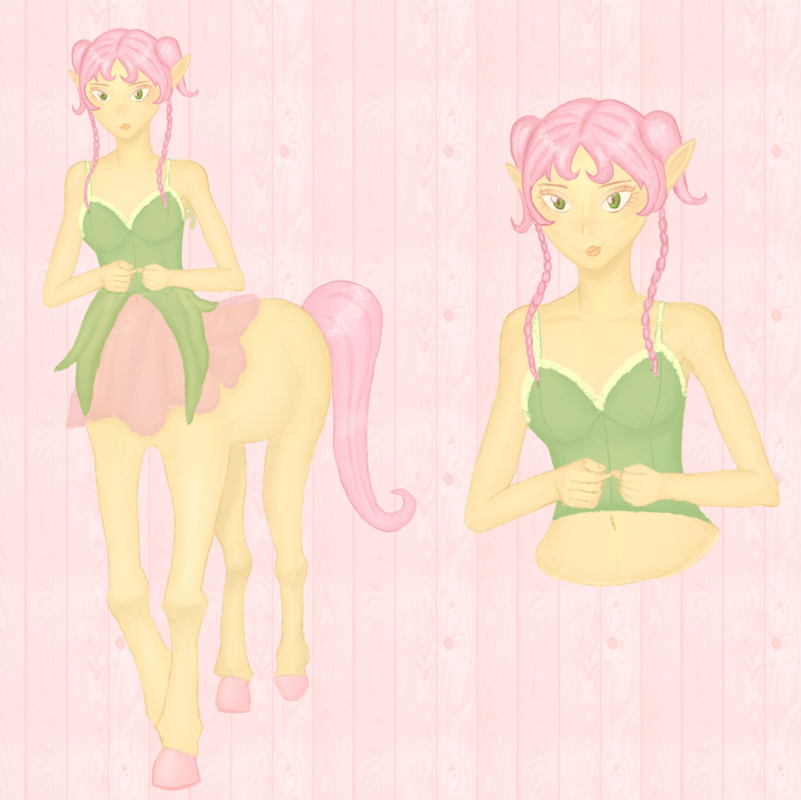 ArtStation - Centaur FlutterShy ~ Character Re Design