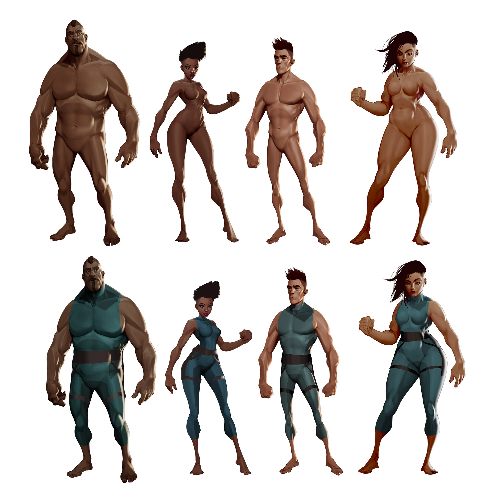 ArtStation - Some character style experiments