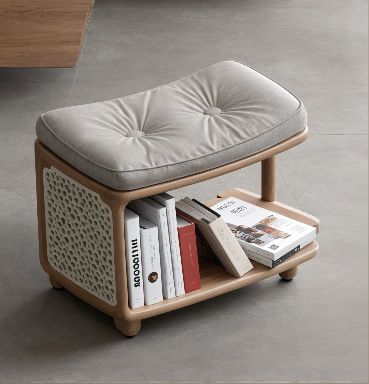 ArtStation - Stool book rack