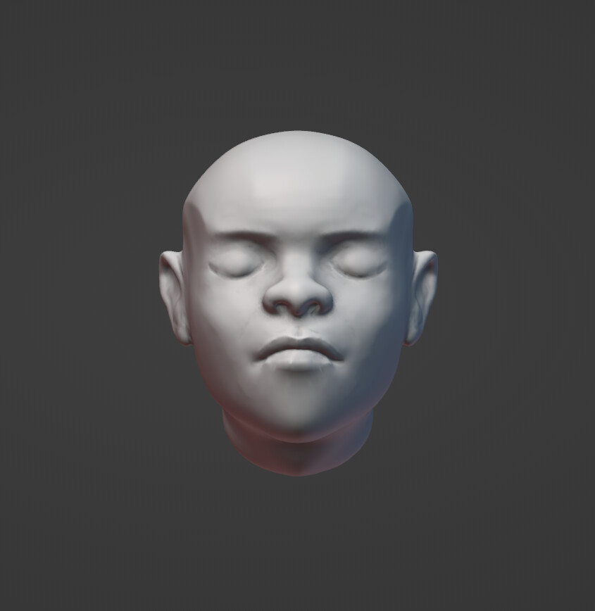 ArtStation - Head study in blender 2
