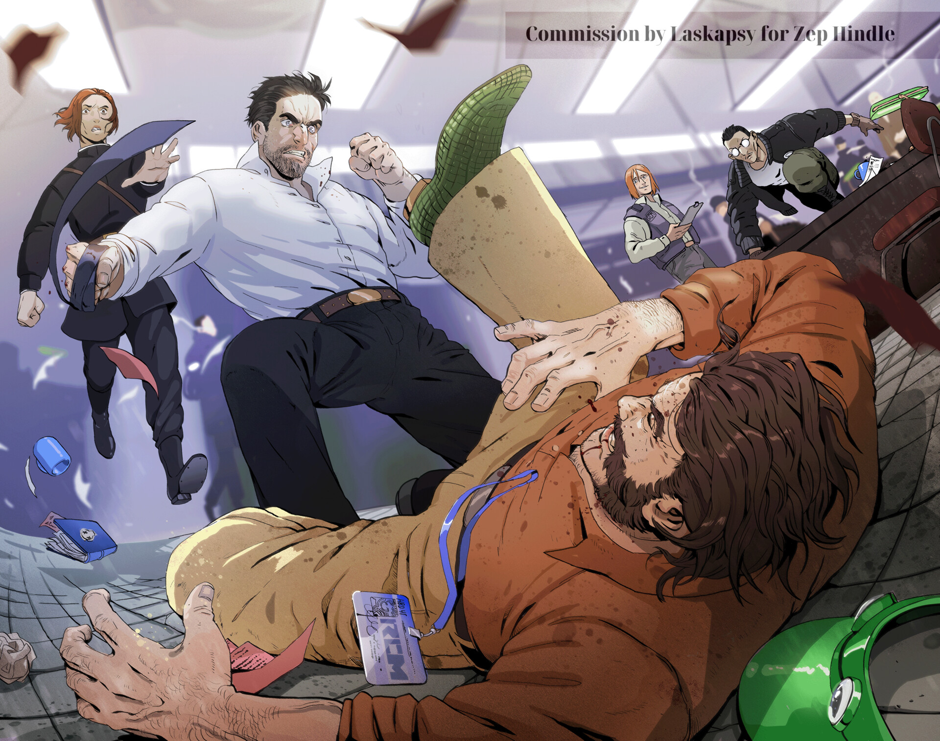 ArtStation - Disco Elysium fanart commission