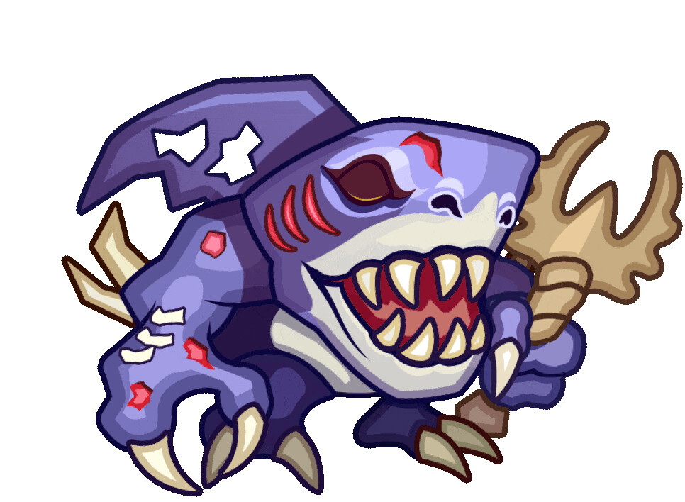 ArtStation - Shark megalodon 2D Spine Animation