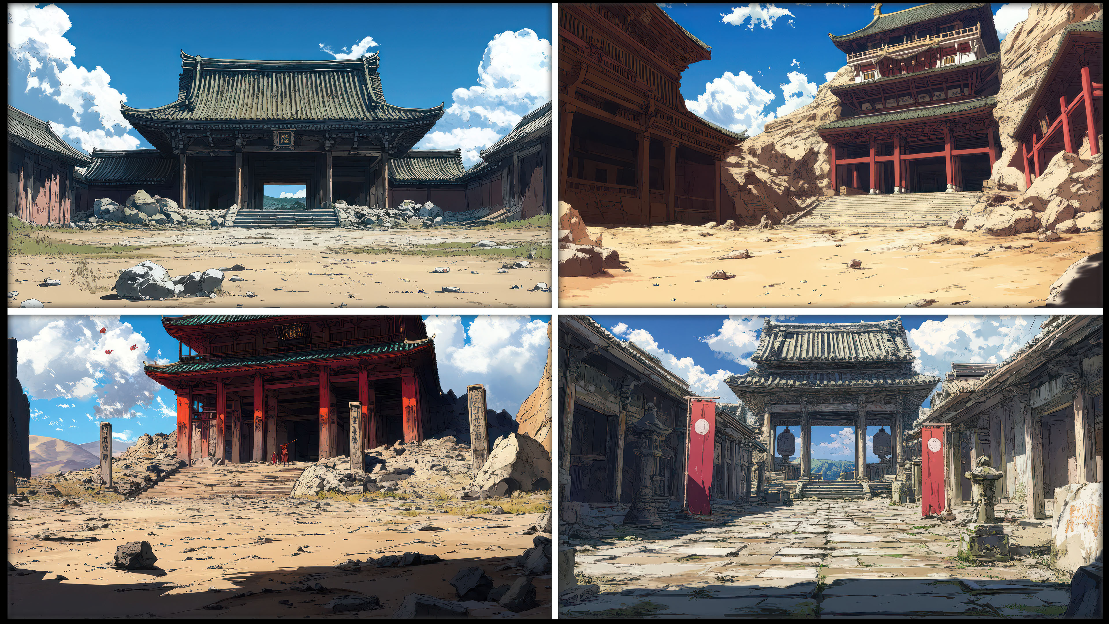 Ferial Concept - 🔹230 Deserted Temple - Anime Concept Reference Image ...