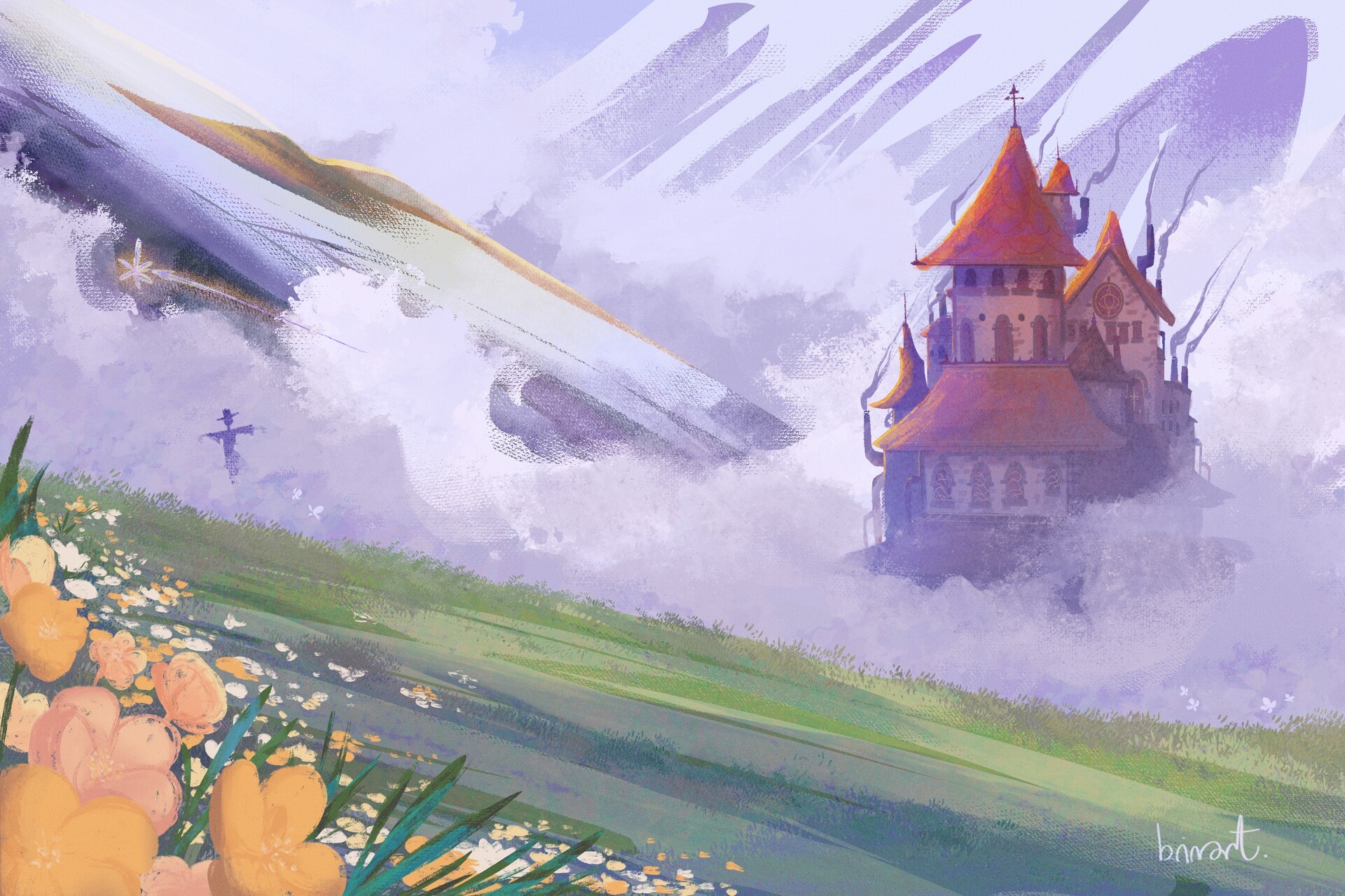 Artstation Howl S Moving Castle