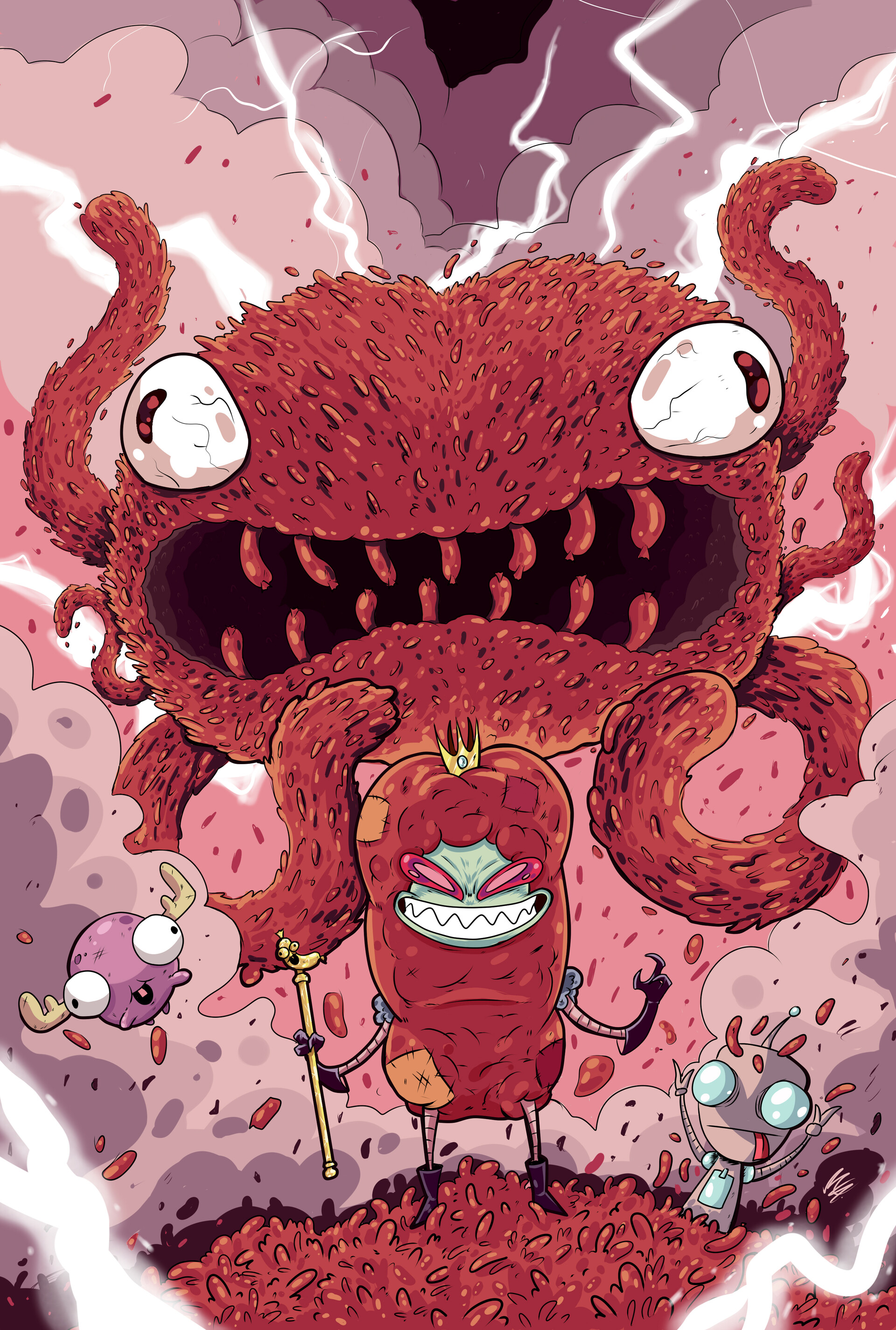 Monkey-Sensei - Invader Zim The Sausage king