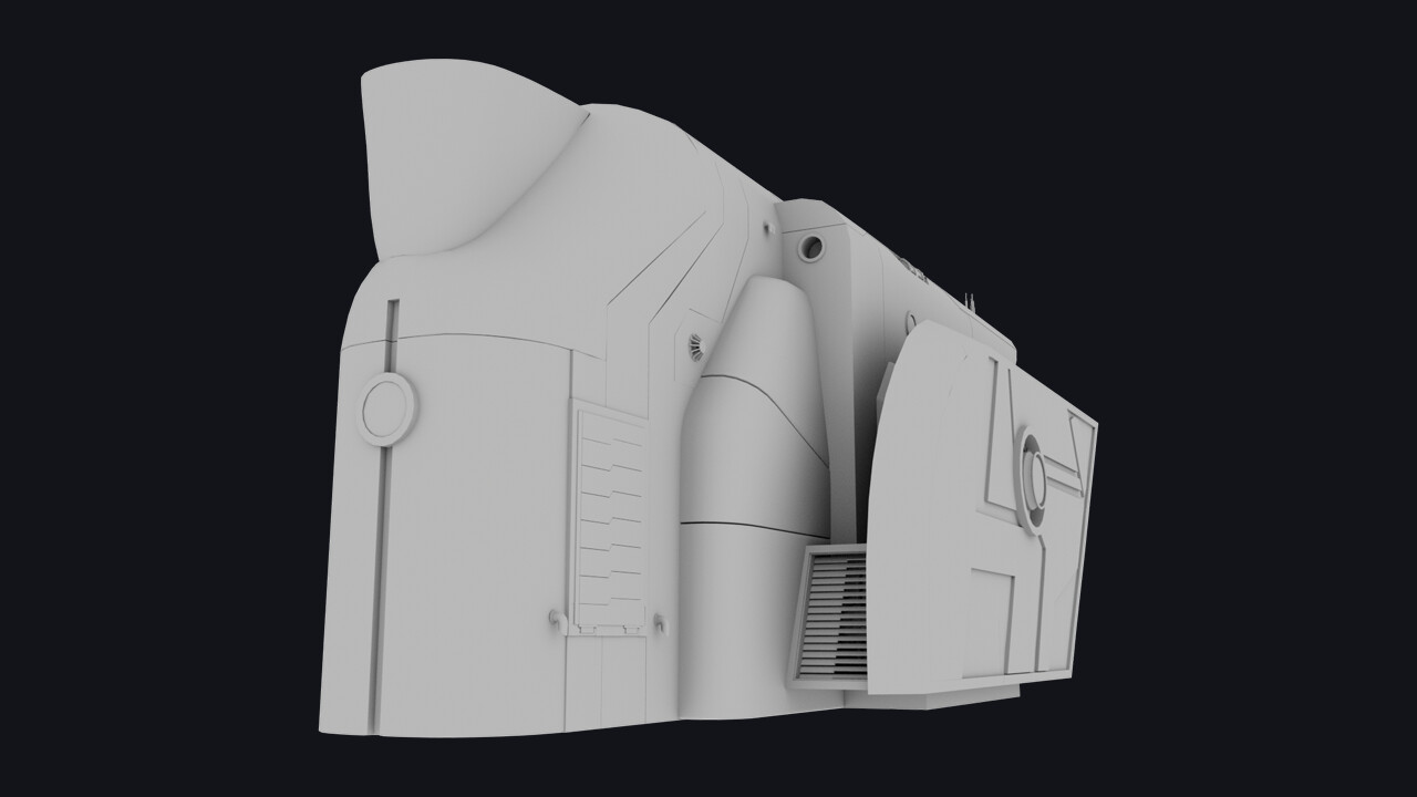 ArtStation - 3D Spaceship Model