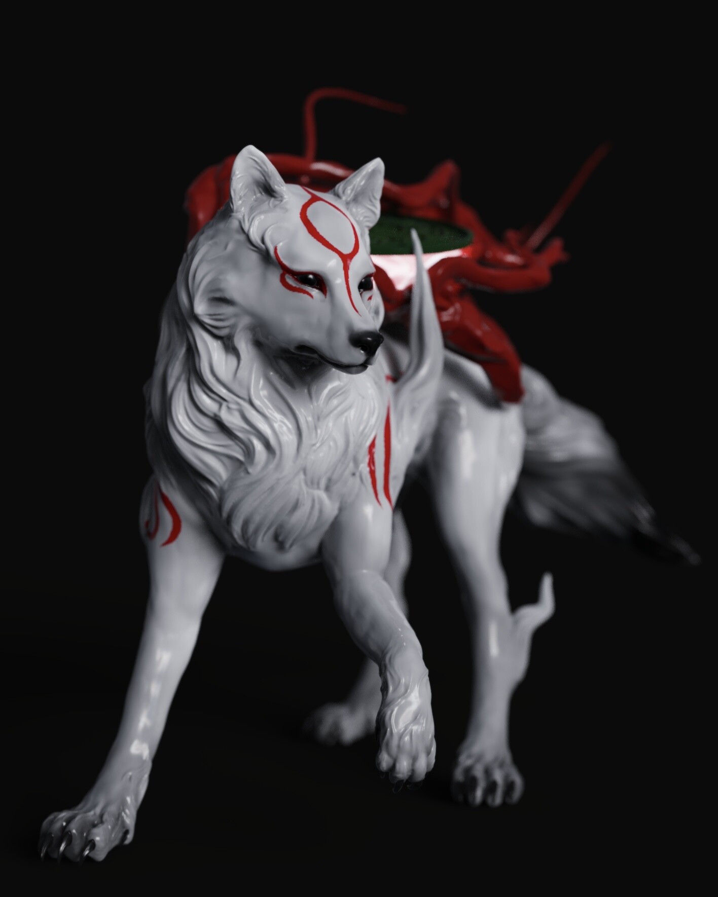 ArtStation - Okami Fan Sculpt - 3D Printed
