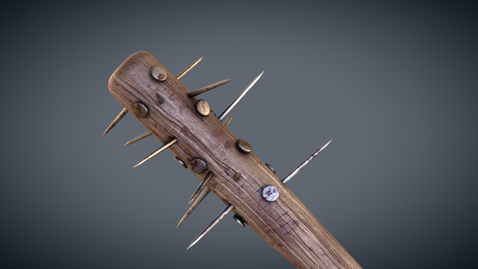 ArtStation - Bloody Spiked Baseball Bat