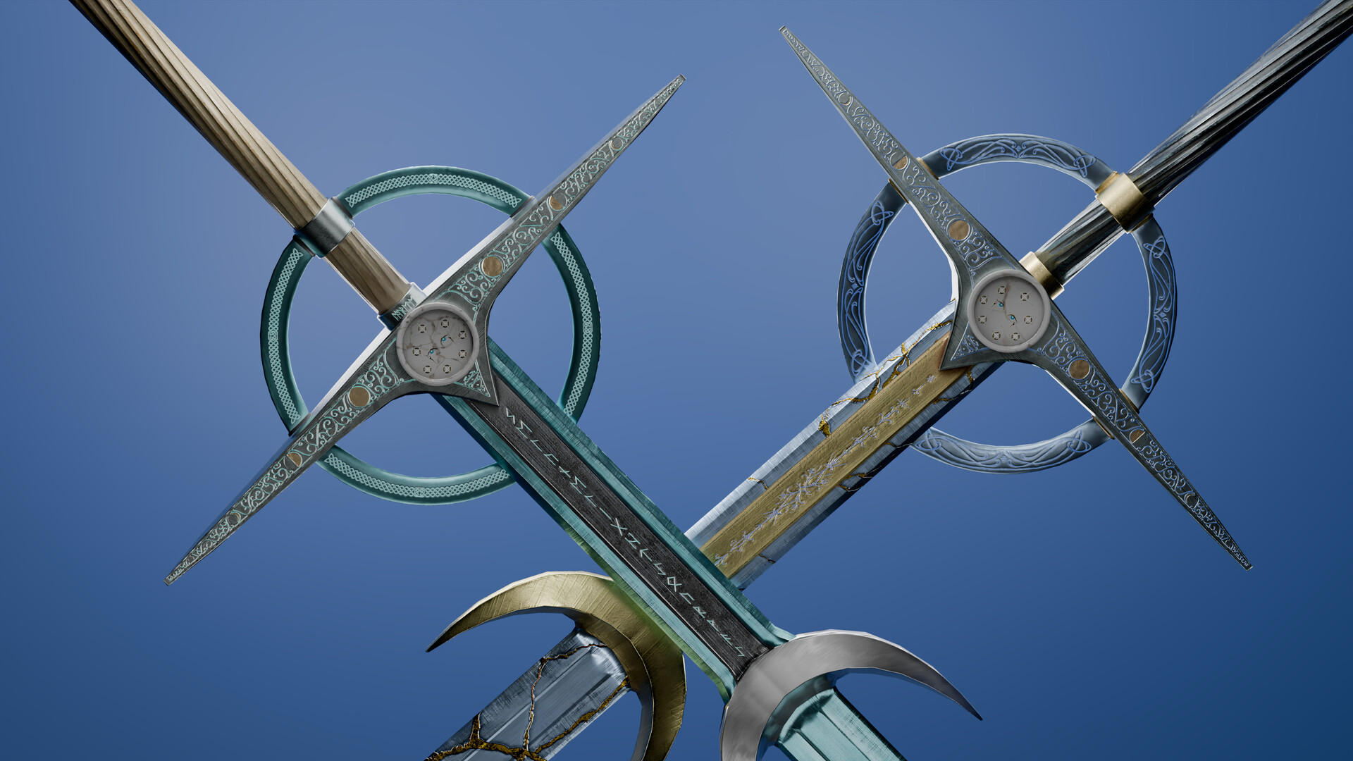 ArtStation - Twin Moonblades of Selûne