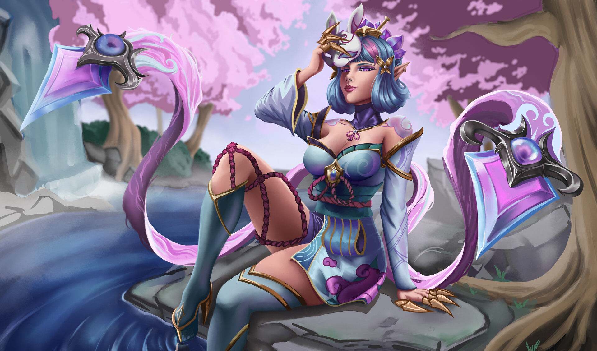 ArtStation - Spirit Blossom Evelynn