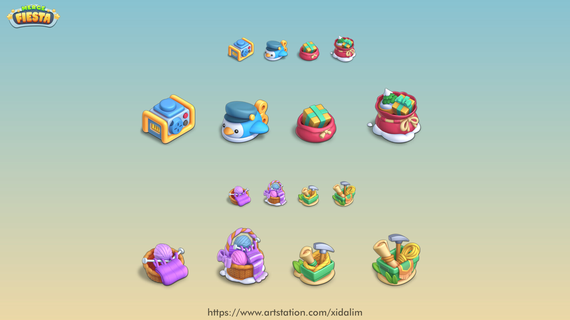 Lim Xi Da 3D Aritst - Merge x Fiesta - Merge Pieces