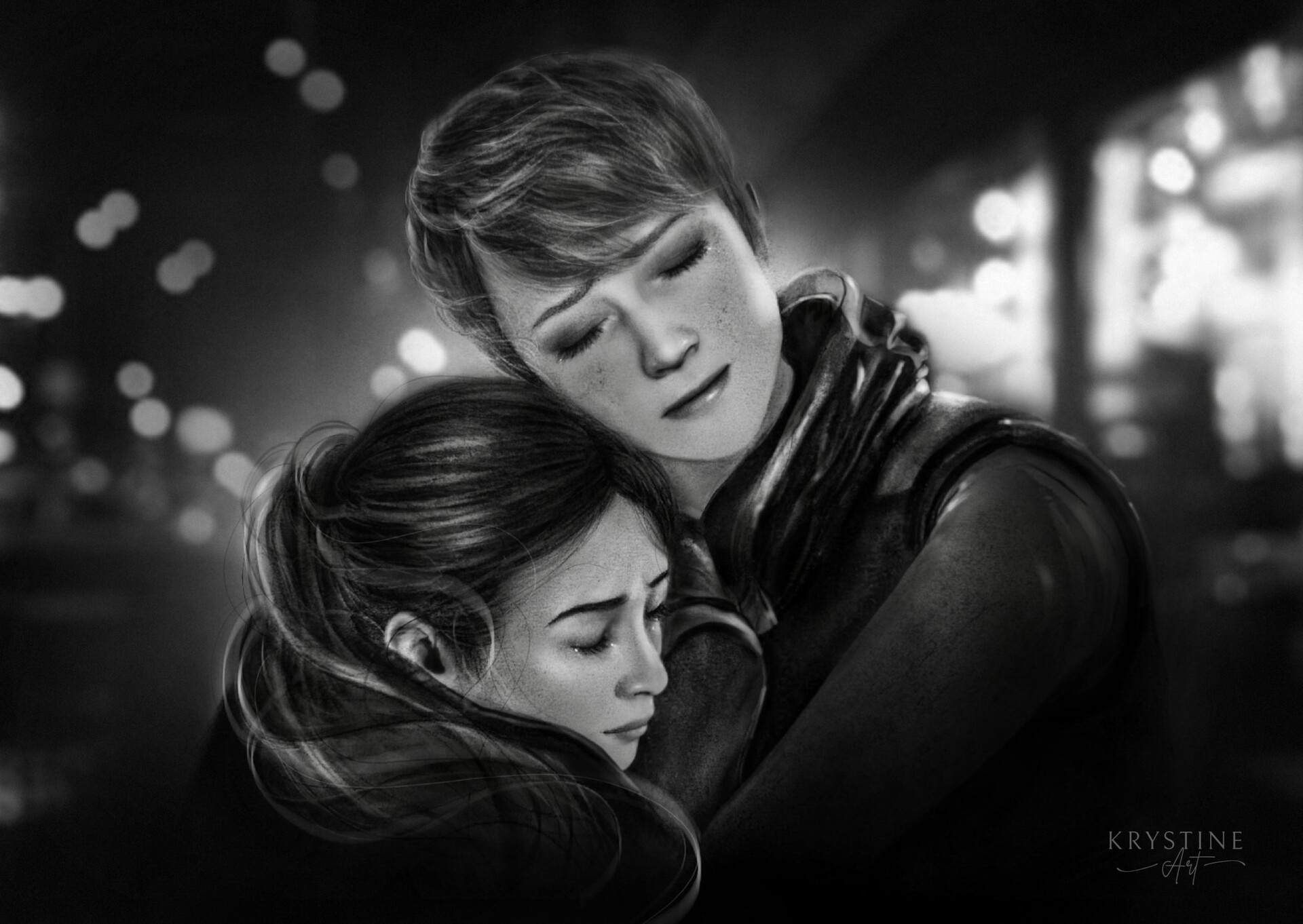 ArtStation - Kara and Alice - Detroit Become Human