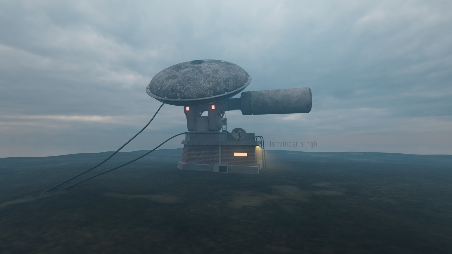 ArtStation - Radar House for Weather report