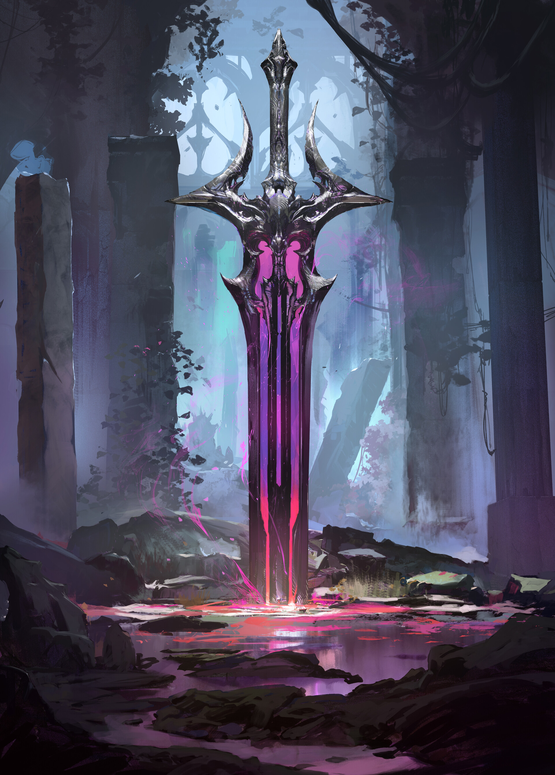 ArtStation - SorrowEnd fantasy sword workshop