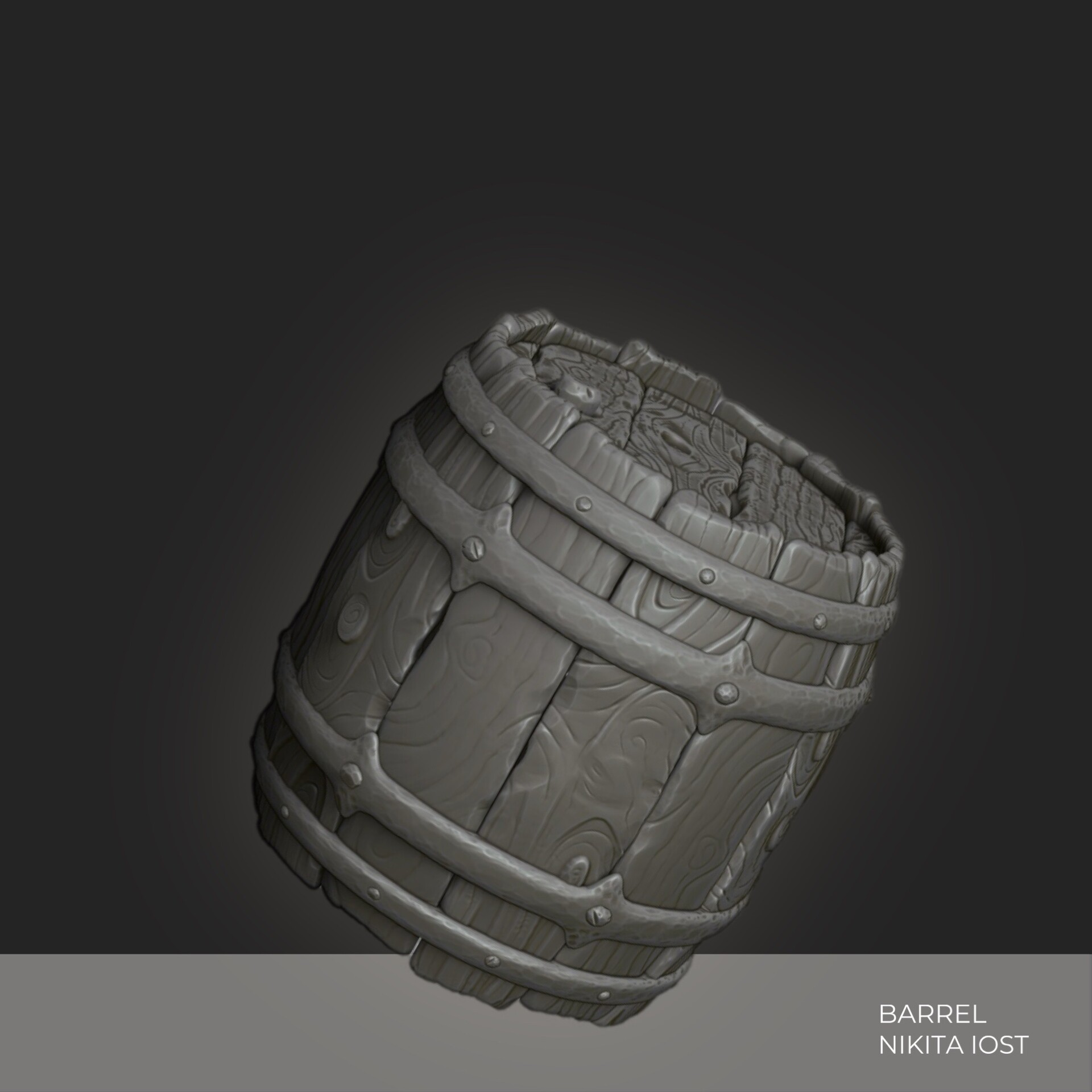 ArtStation - Stylized barrels and crates