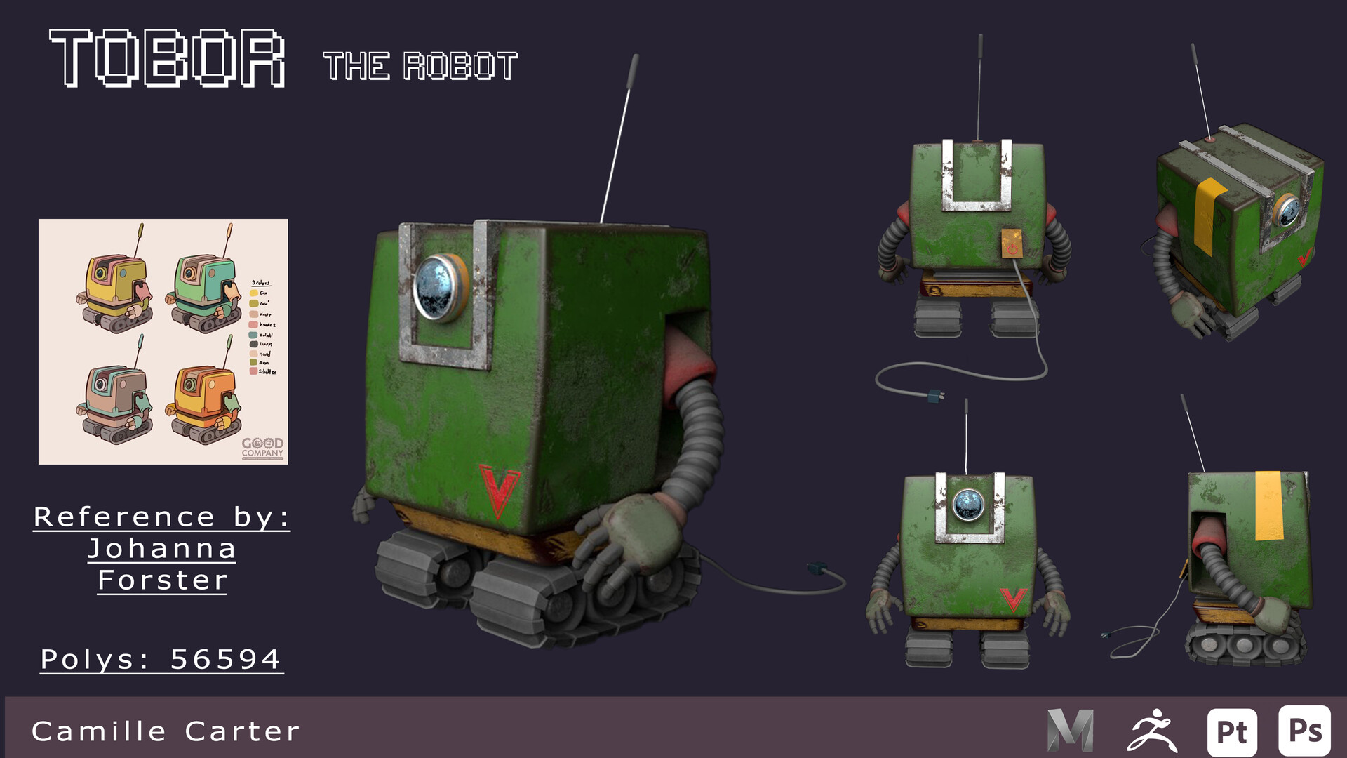 ArtStation - Tobor the Assistant Bot