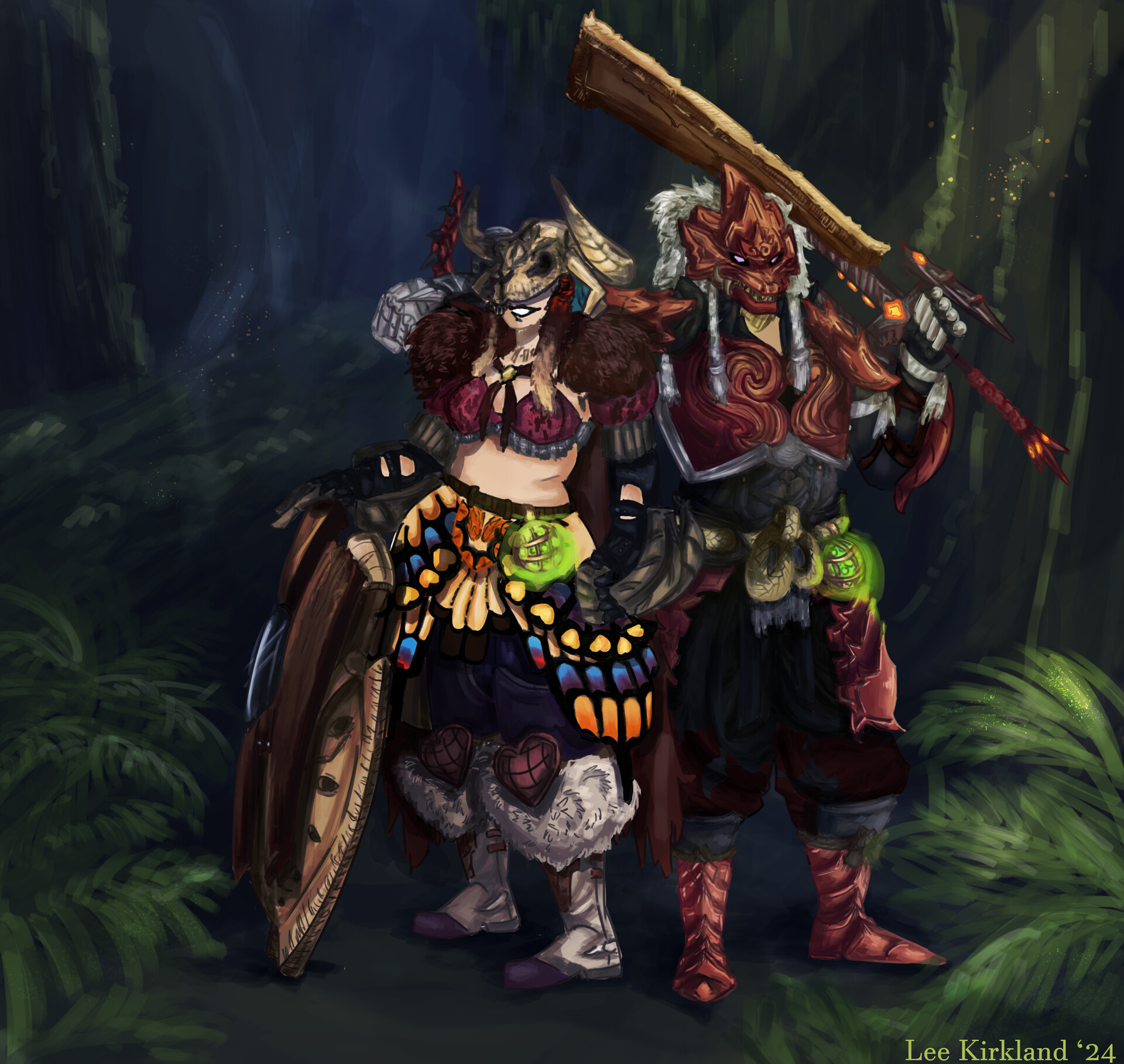 ArtStation - Monster Hunter Character Painting