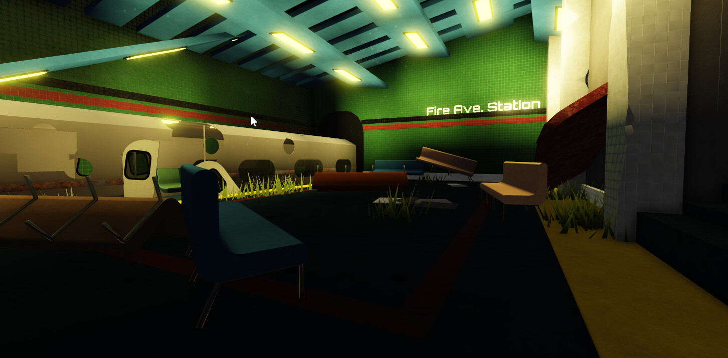 Portfolio Site - Apocalyptic Subway Station Showcase (ROBLOX)