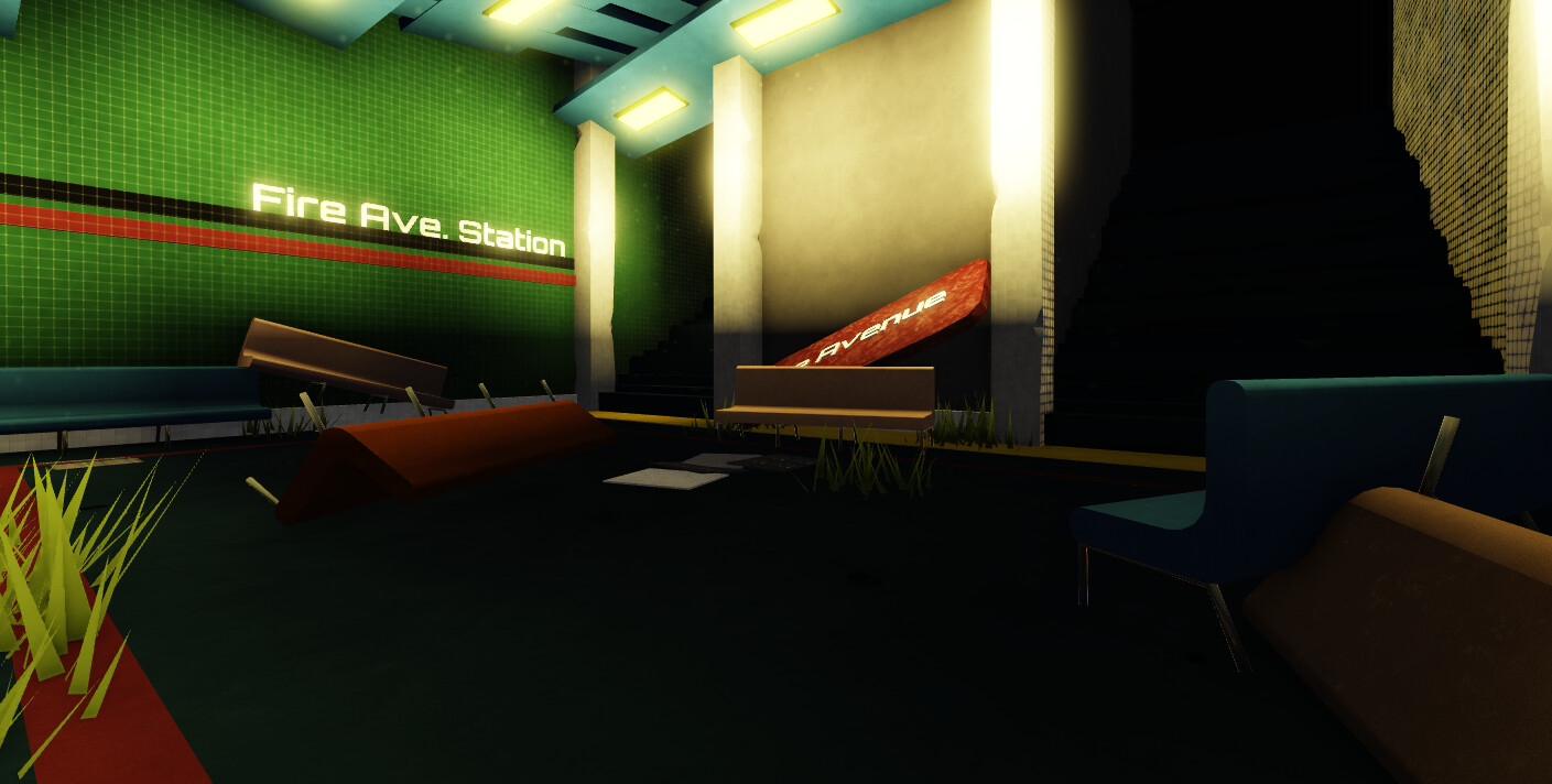 Portfolio Site - Apocalyptic Subway Station Showcase (ROBLOX)