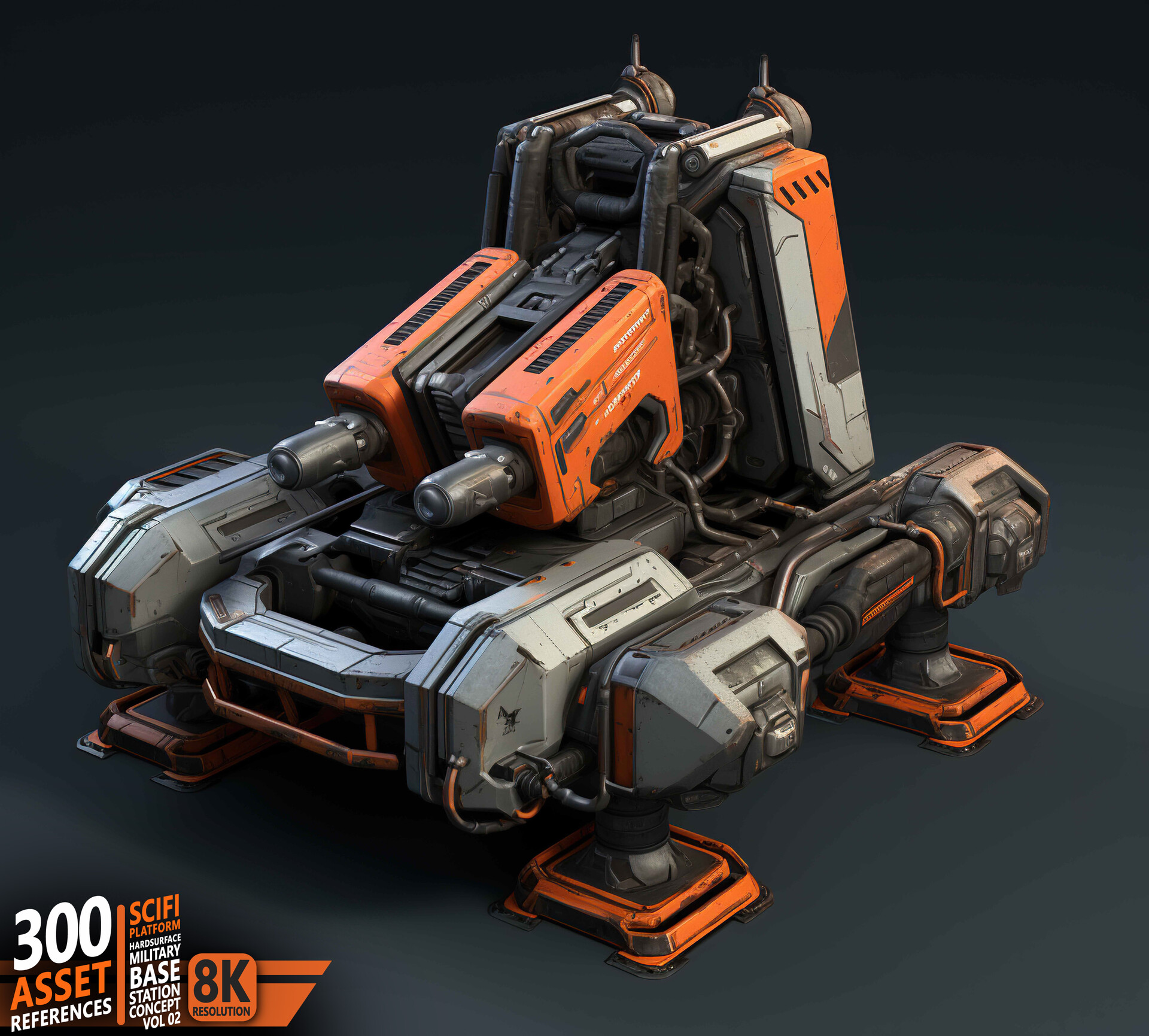 ArtStation - 330 Scifi Platform-Hardsurface-Military-Base-Station ...