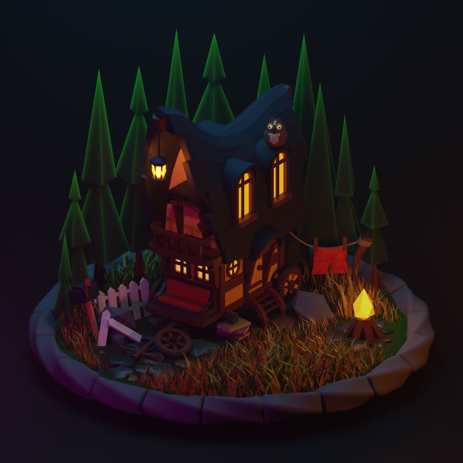 ArtStation - A rustic restfulness