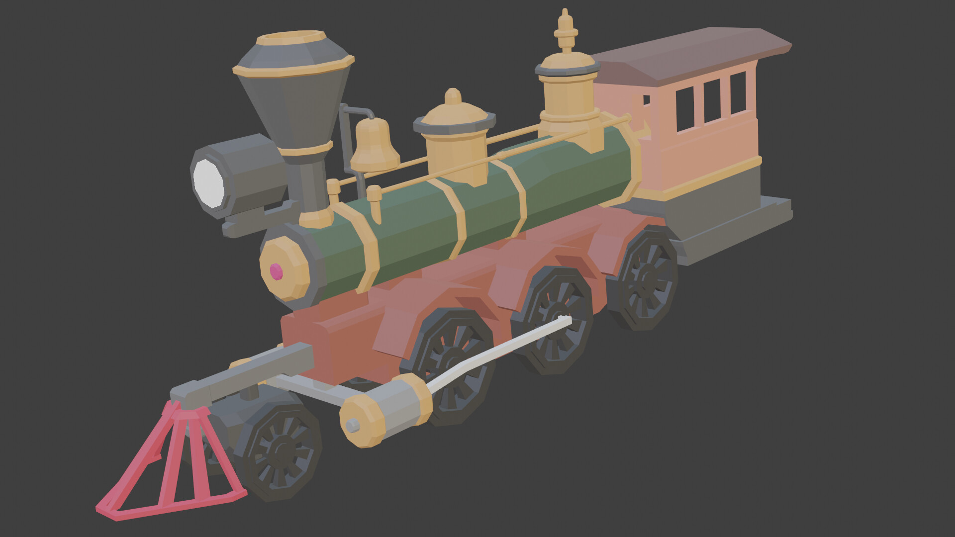 ArtStation - Low Poly Train