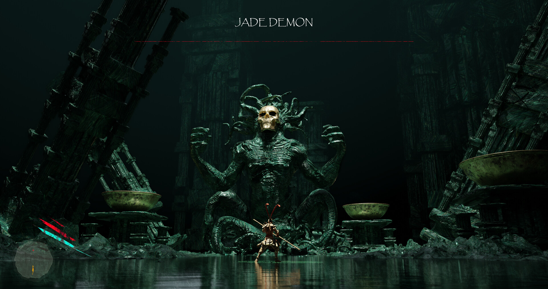 ArtStation - "Jade demon" bossfight