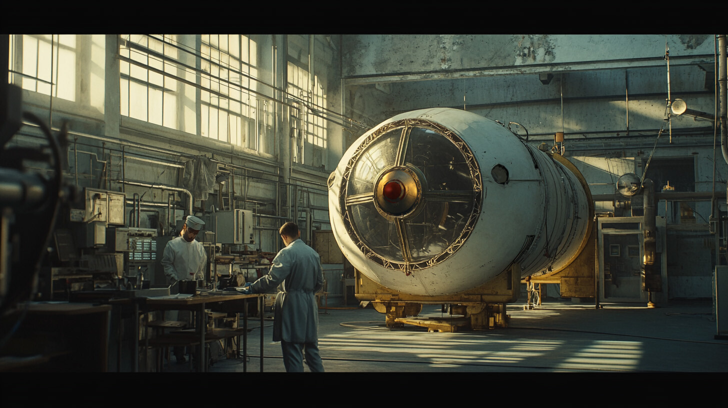 Mars NX-Z - 1970S soviet factory Environment concept explorations
