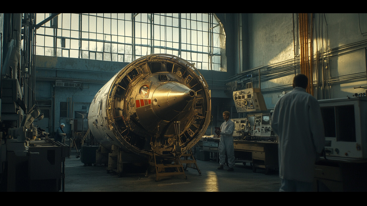 Mars NX-Z - 1970S soviet factory Environment concept explorations