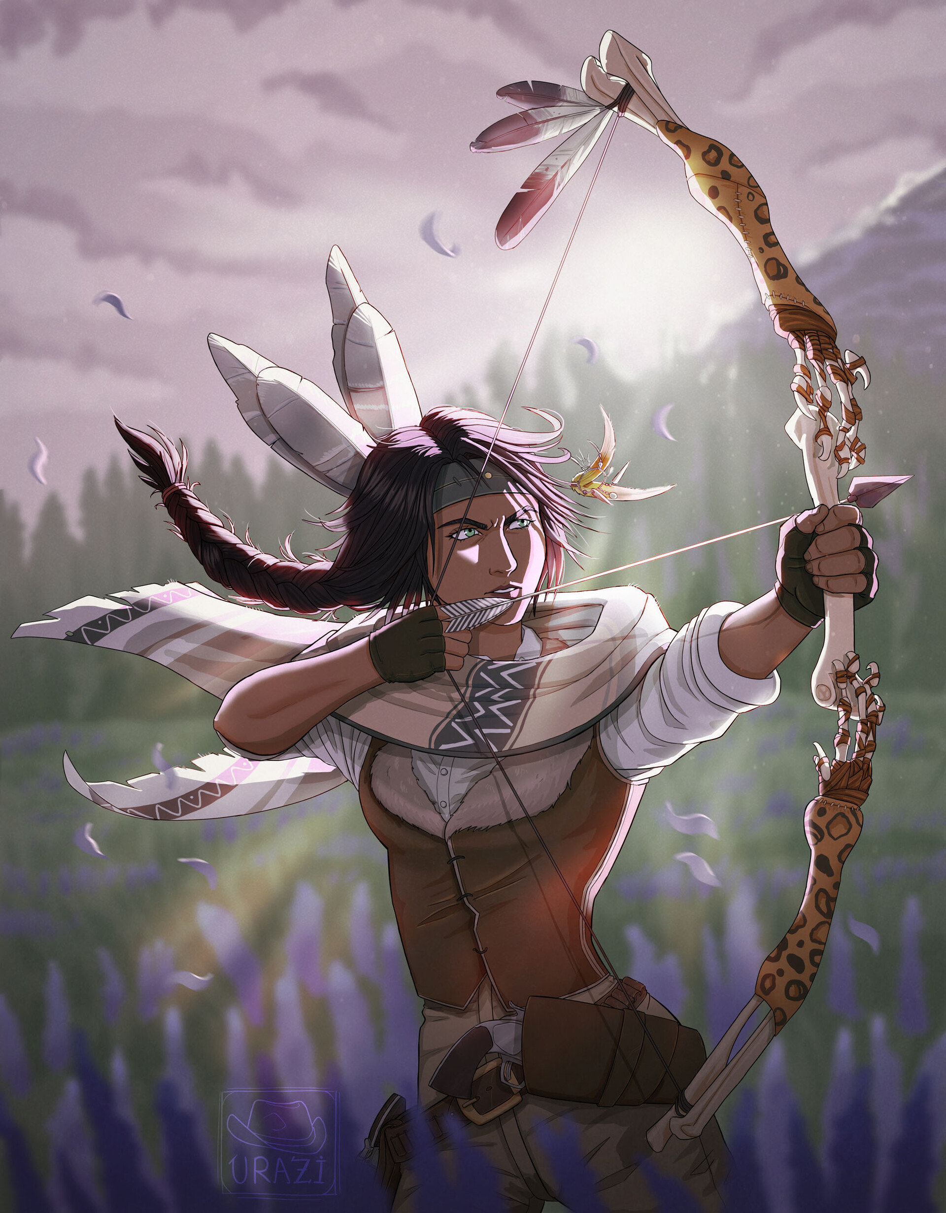 ArtStation - Zonta the hot headed archer