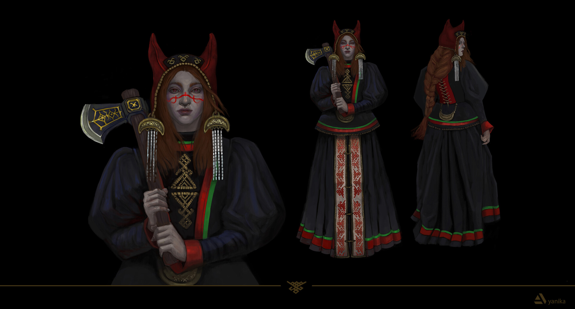 Yanika Pobegailo - FOLKLORE concept character