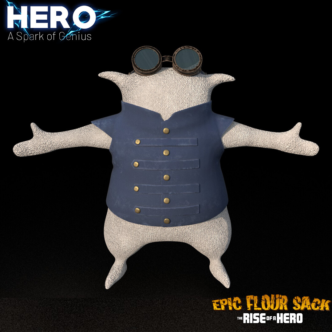 ArtStation - Epic Flour Sack Character: Hero