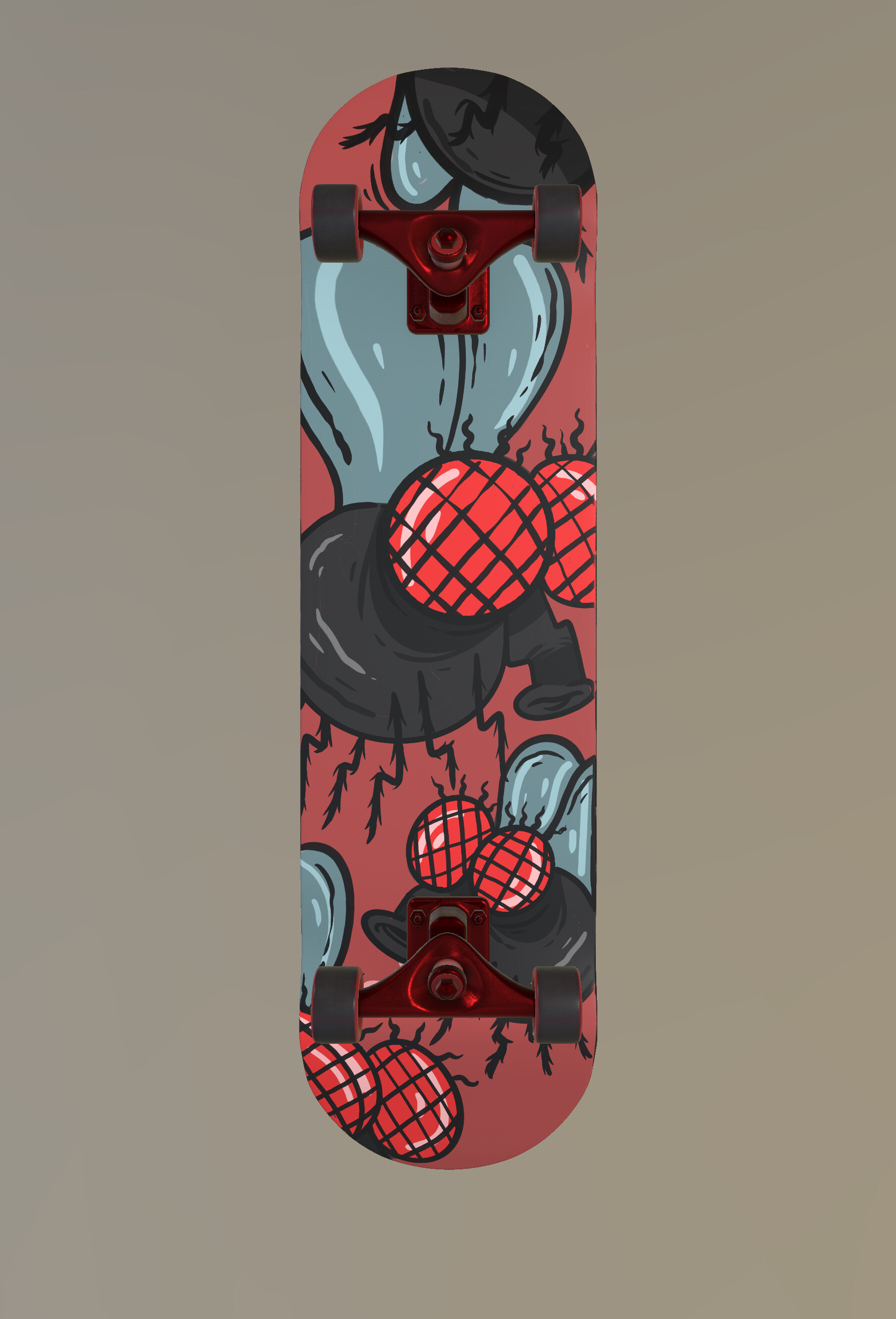 ArtStation - Skeatboard design (based on procreate’s free 3d models)
