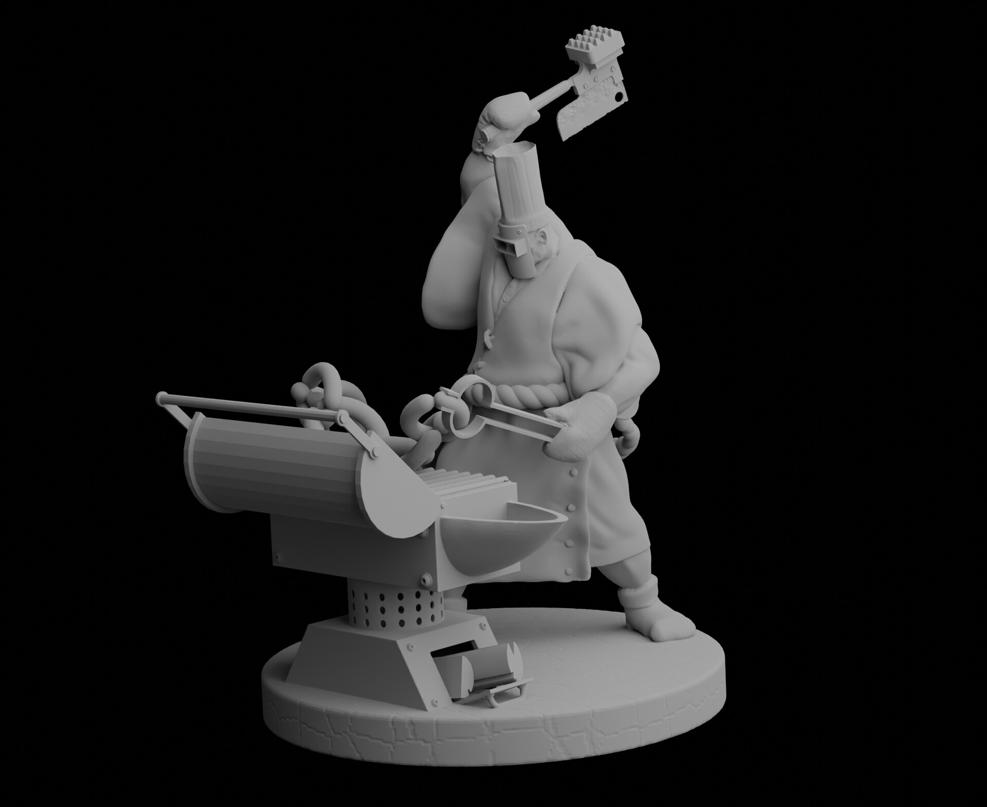 ArtStation - Fantasy Chef Miniature 3D Model