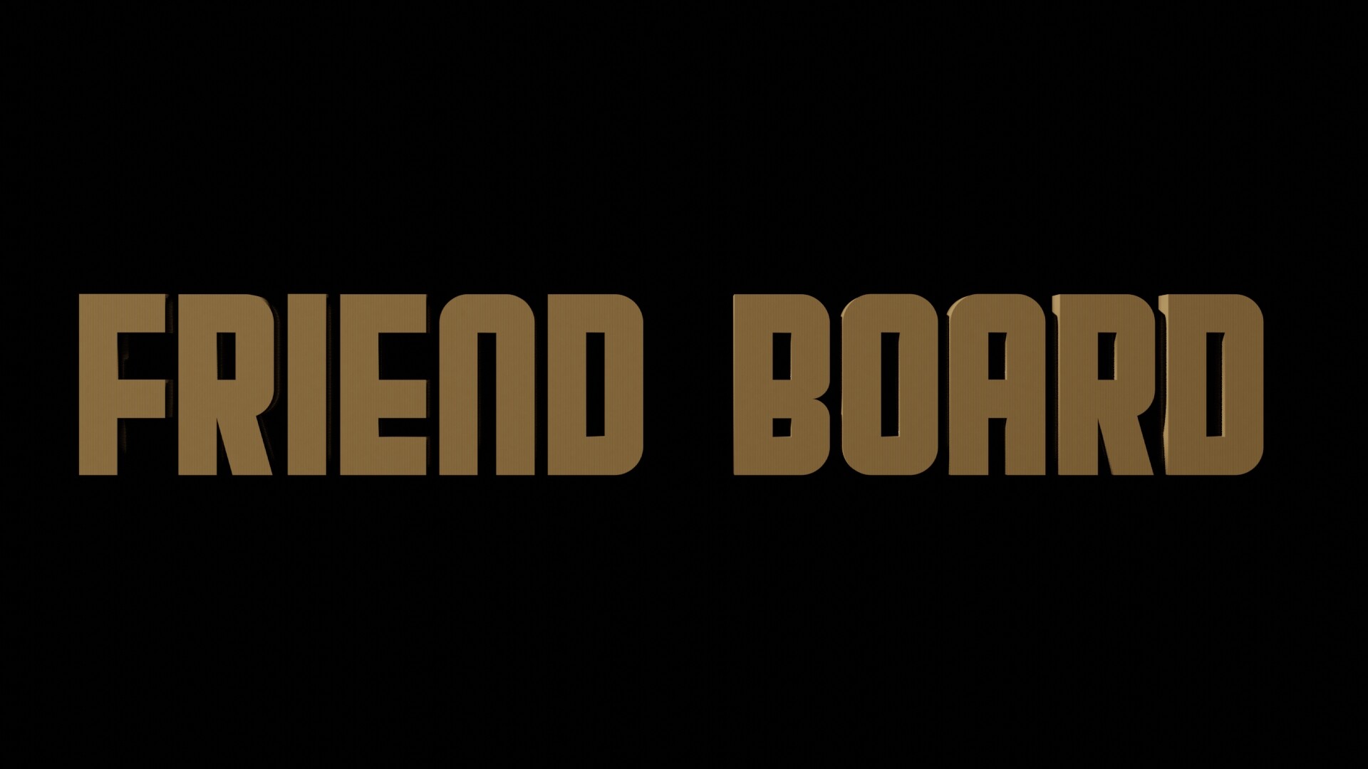 ArtStation - Friend Board Title Card
